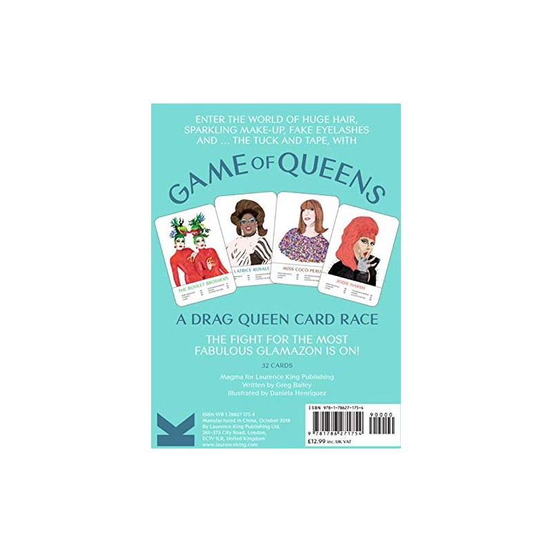 Game of Queens : A drag queen card race (32 cartes, en anglais)