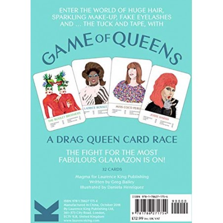 Game of Queens : A drag queen card race (32 cartes, en anglais)